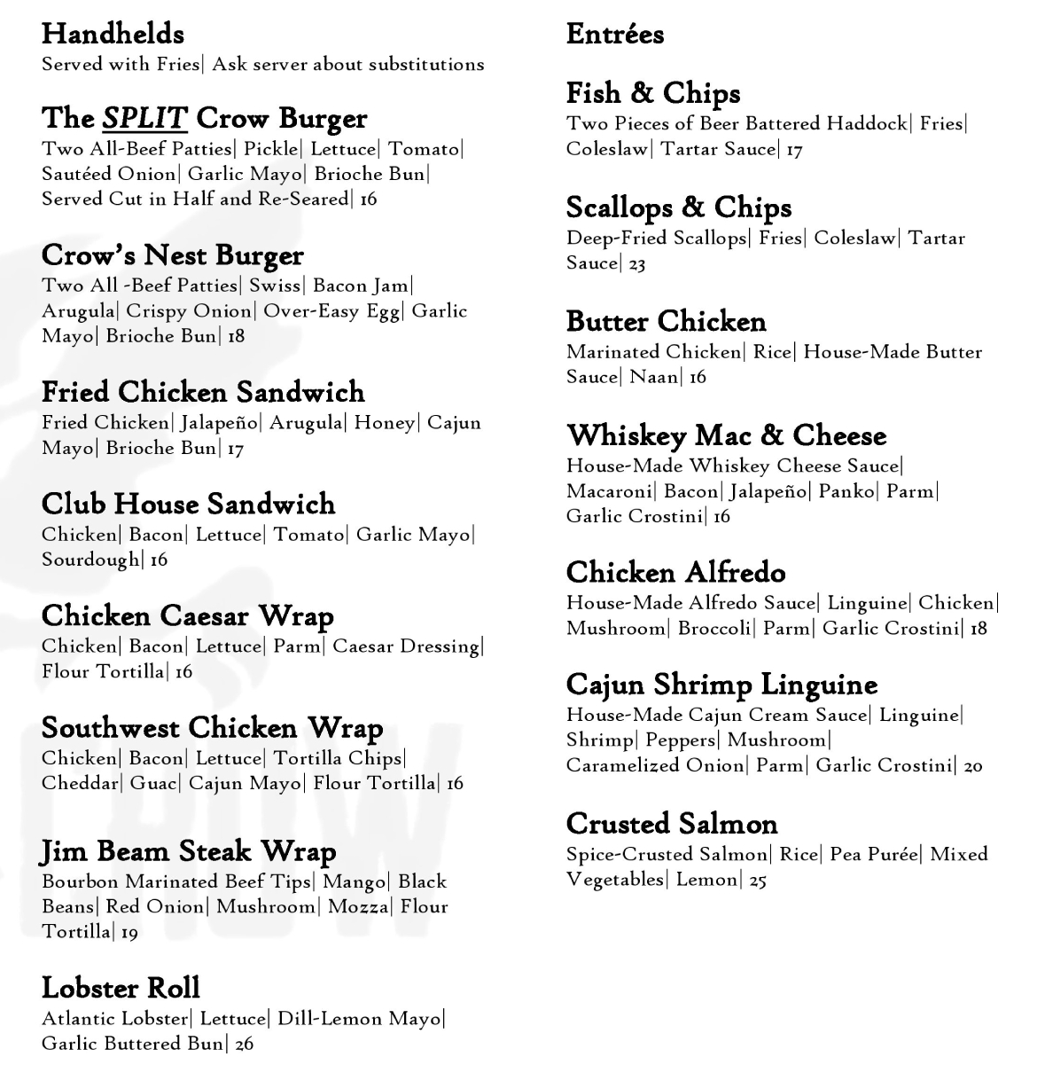 Main Menu | Splitcrow