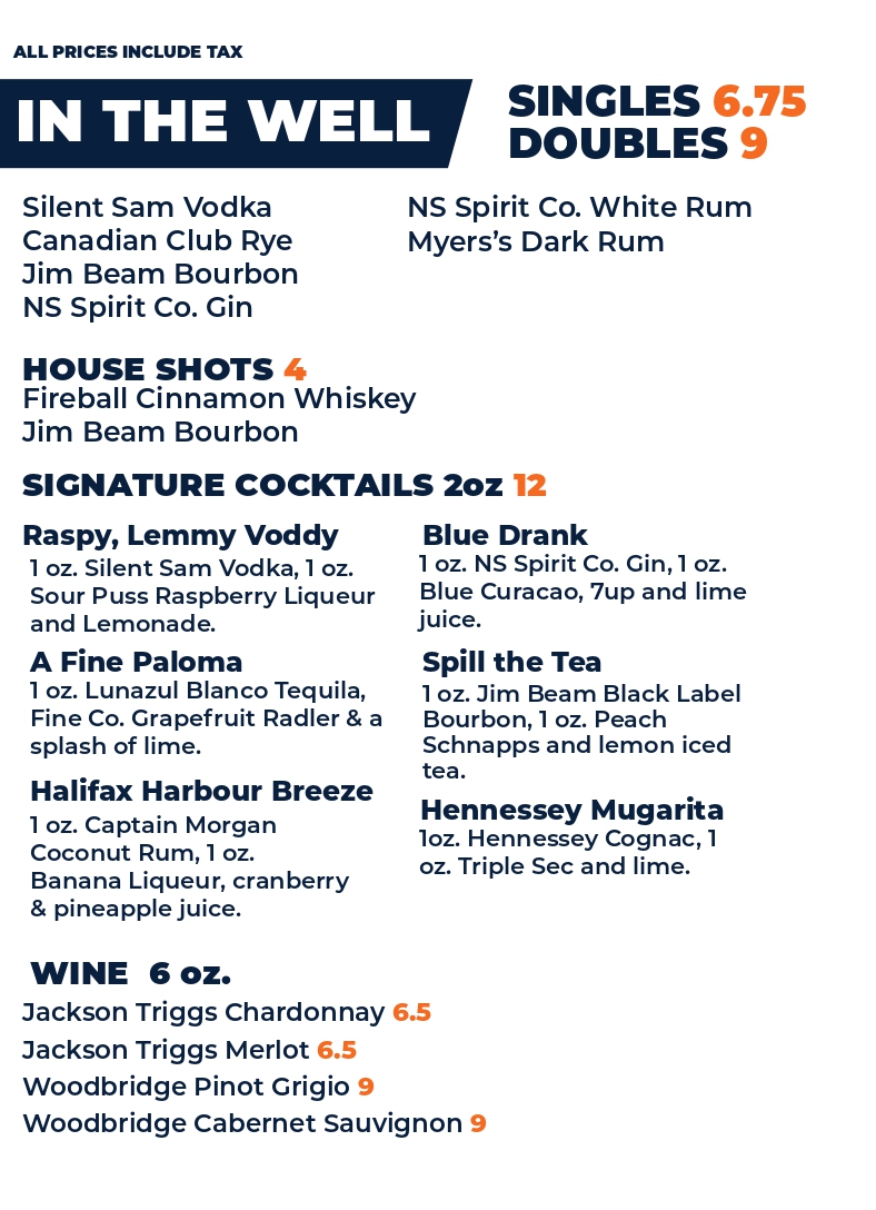 Drinks Menu | Splitcrow